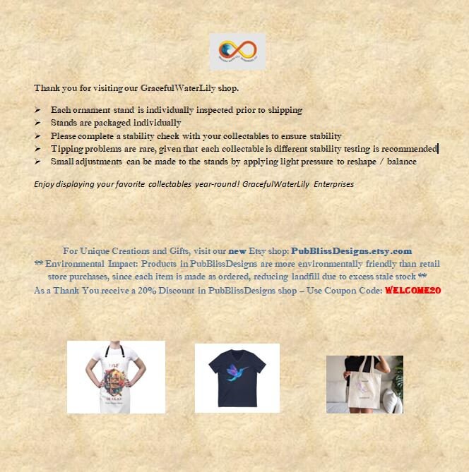 Silver Twisted Double Ornament Stand, Silver Metal Hanger, Ornament ...