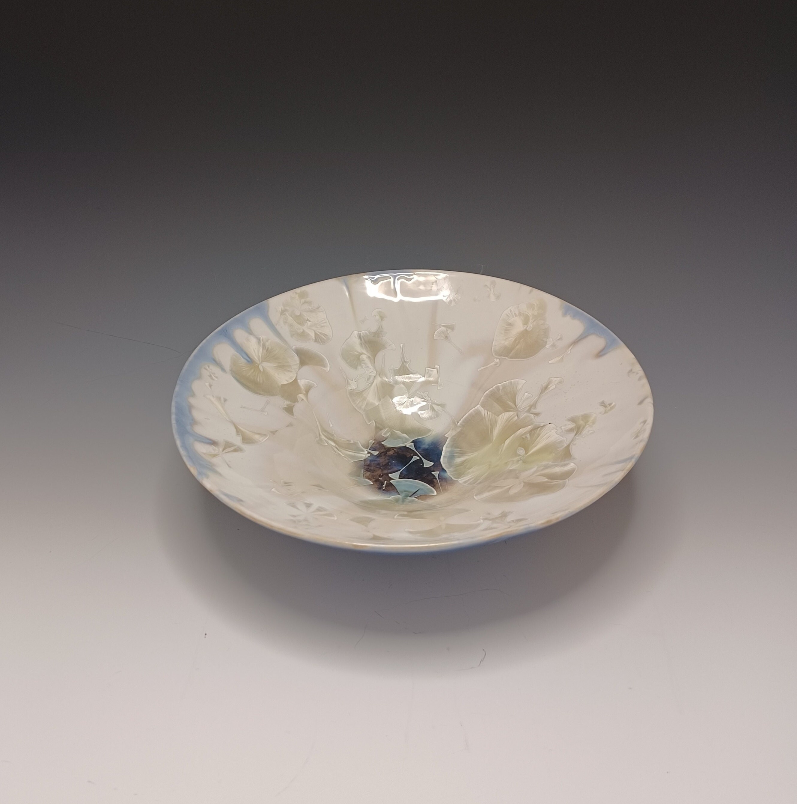 Porcelain Crystalline White Sands and Sea Bowl Beach Decor Blue,ceramic ...