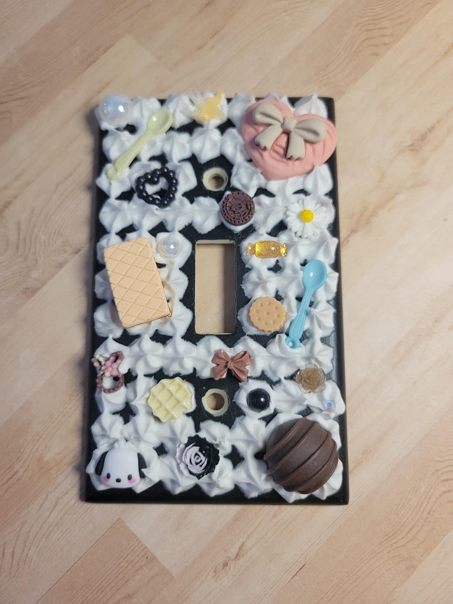 Decoden Light Switch Cover | Kawaii | Coffee | Candy | Sweet | Heart ...