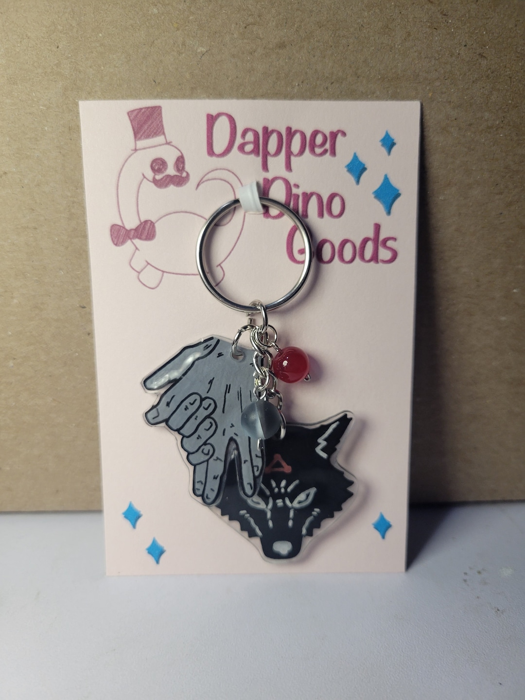 Anime Keychain| Kawaii | Bead | Wolf | JJK | Hand Sign | Wolf Summon ...