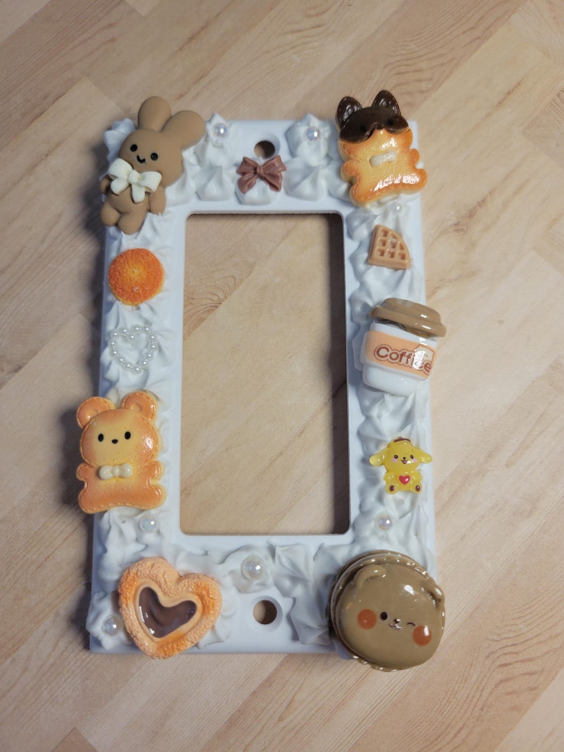Decoden Light Switch Cover | Kawaii | Coffee | Candy | Sweet | Heart ...