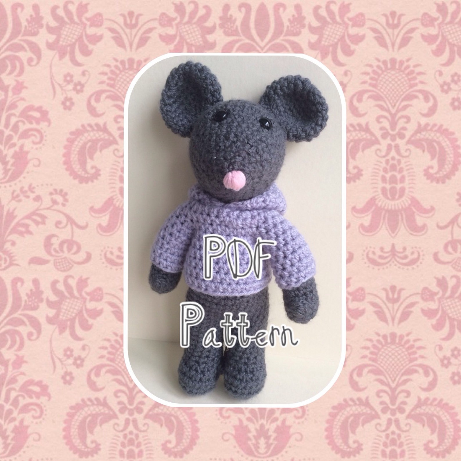Millie the Mouse Crochet Pattern - Etsy
