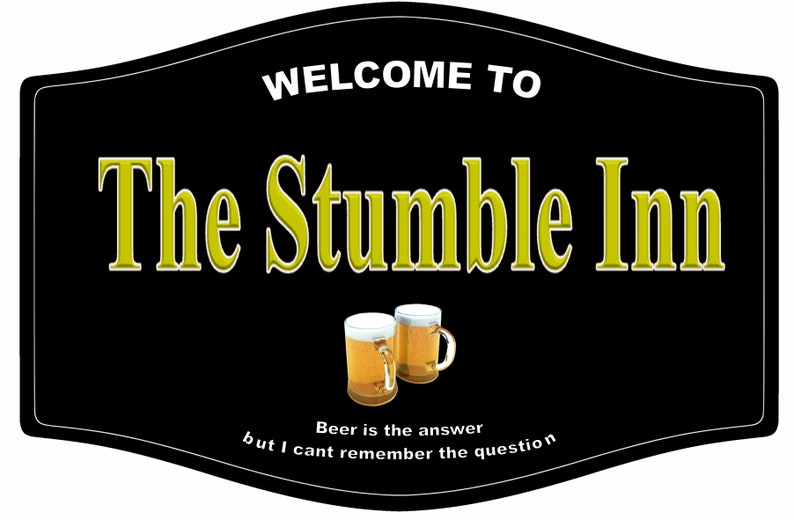 Personalised Barrel Shaped Pub Shed Hanging Swing Sign With Bracket ...