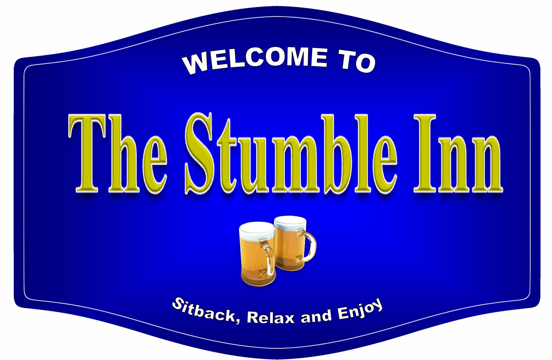 Personalised Barrel Shaped Pub Shed Hanging Swing Sign With Bracket ...