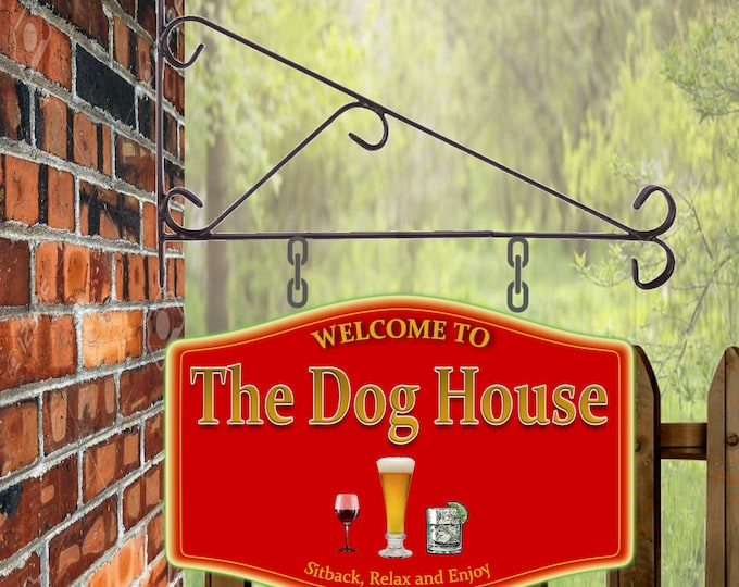 Large 1m Long, Personalized Wooden Garden, Bar, Hot Tub Sign. Outdoor ...