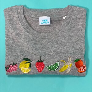The Fruit Salad T-shirt , Holiday Top, Embroidered T-shirt , Summer ...