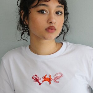 Lobster, Crab and Prawn T-shirt Sea Lover Gift, Summer T-shirt, Crab T ...