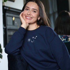 Zodiac Star Constellation Embroidered Sweater , Personalised, Star ...