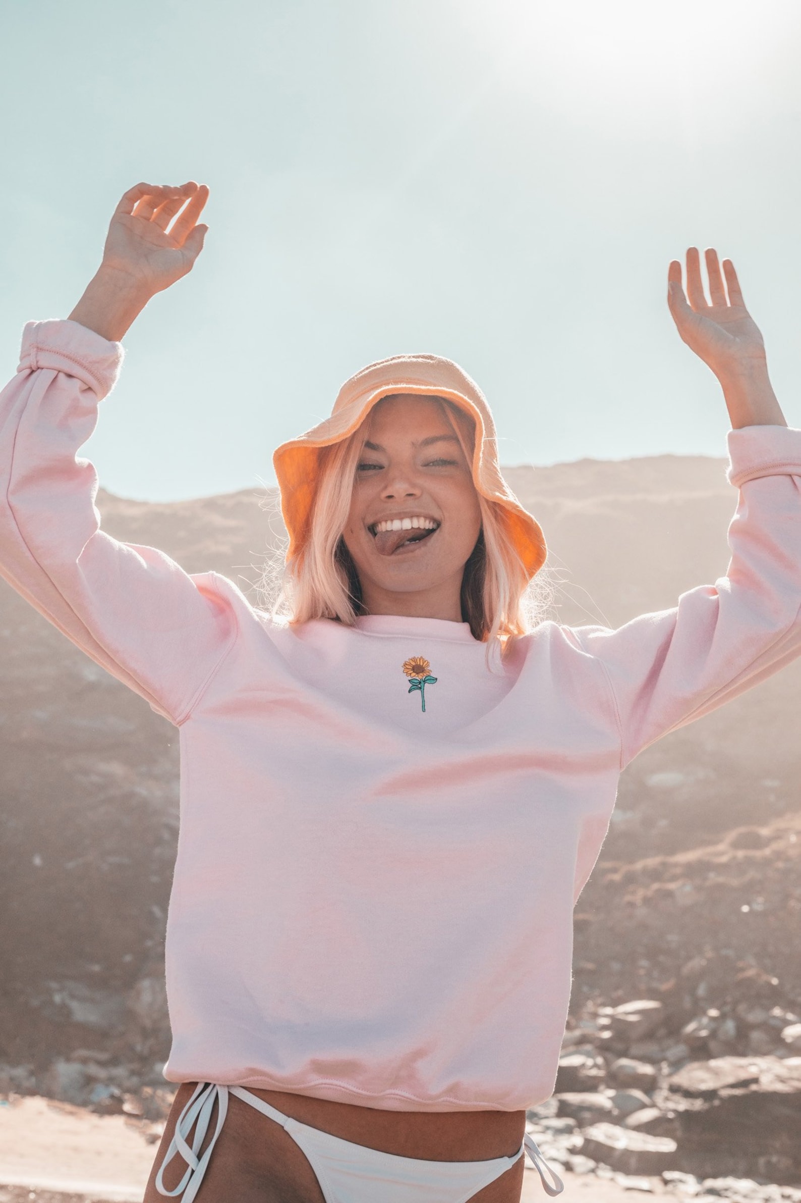 Single Sunflower Embroidered Sweater Unisex Jumper - Etsy UK