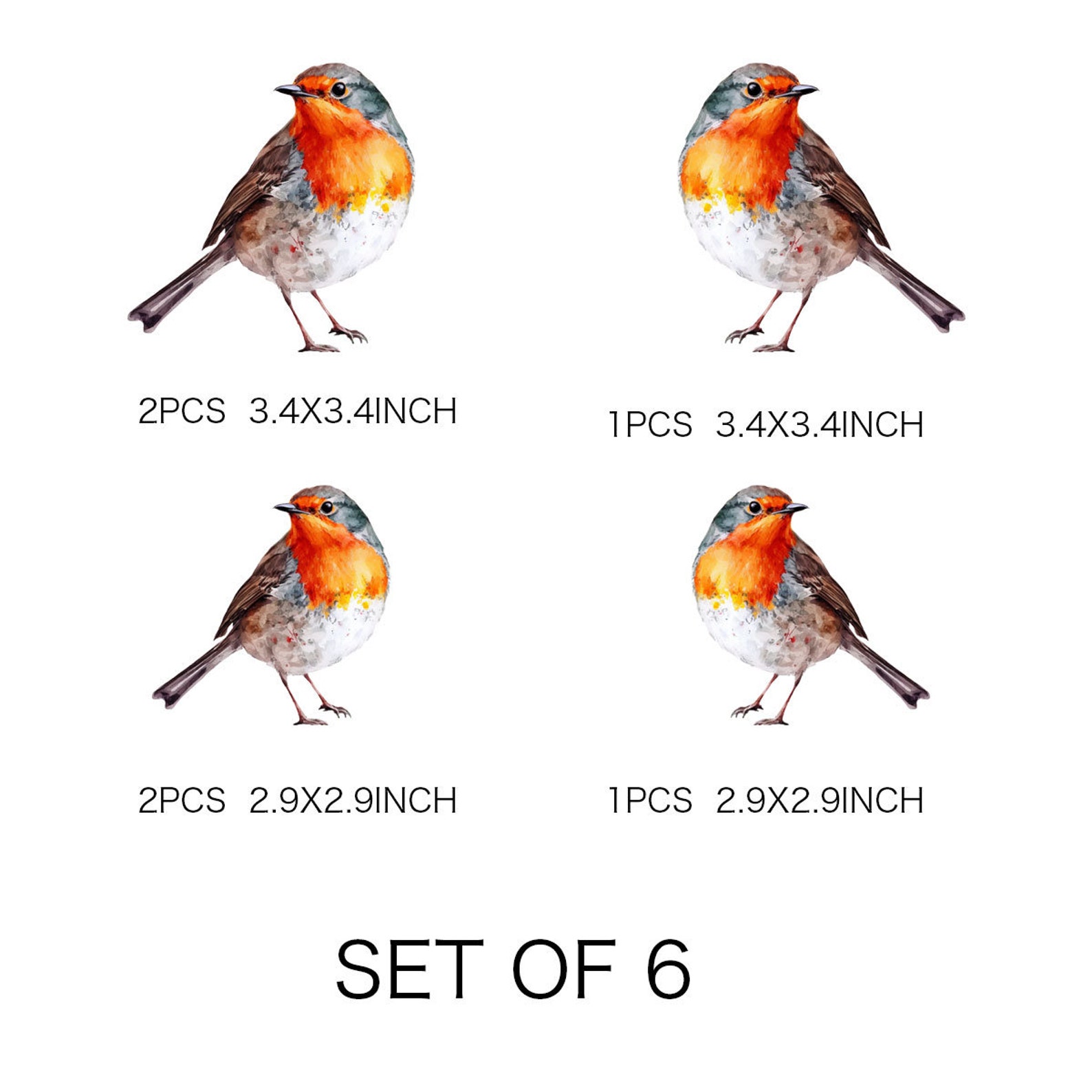 Robin Stickers Window Decal Gardener's Friend Wall - Etsy