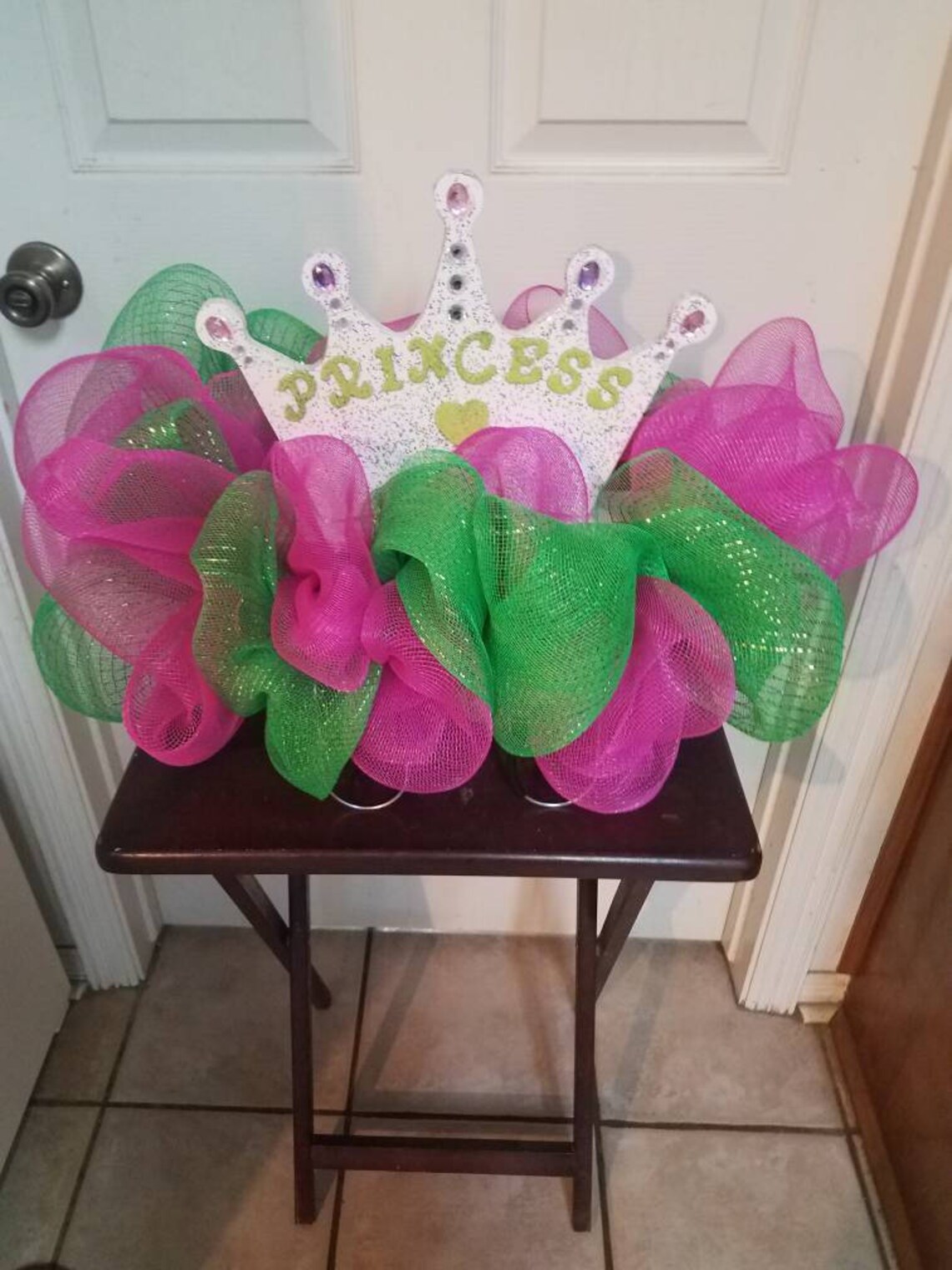 Princess Birthday Headstone Saddle Wreath - Etsy