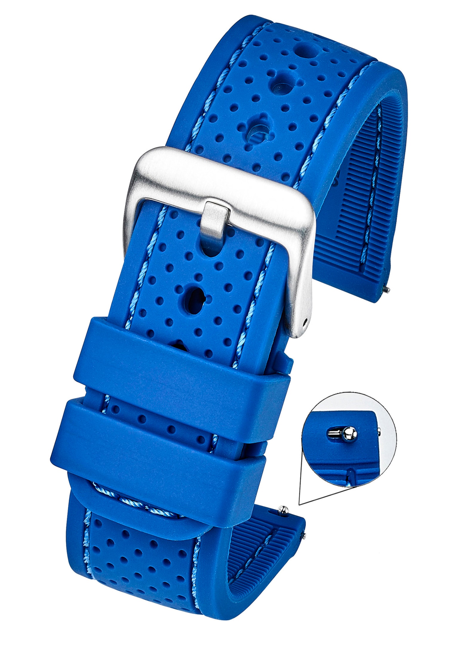 Silicone soft padded watch band with quick release spring bars | Etsy