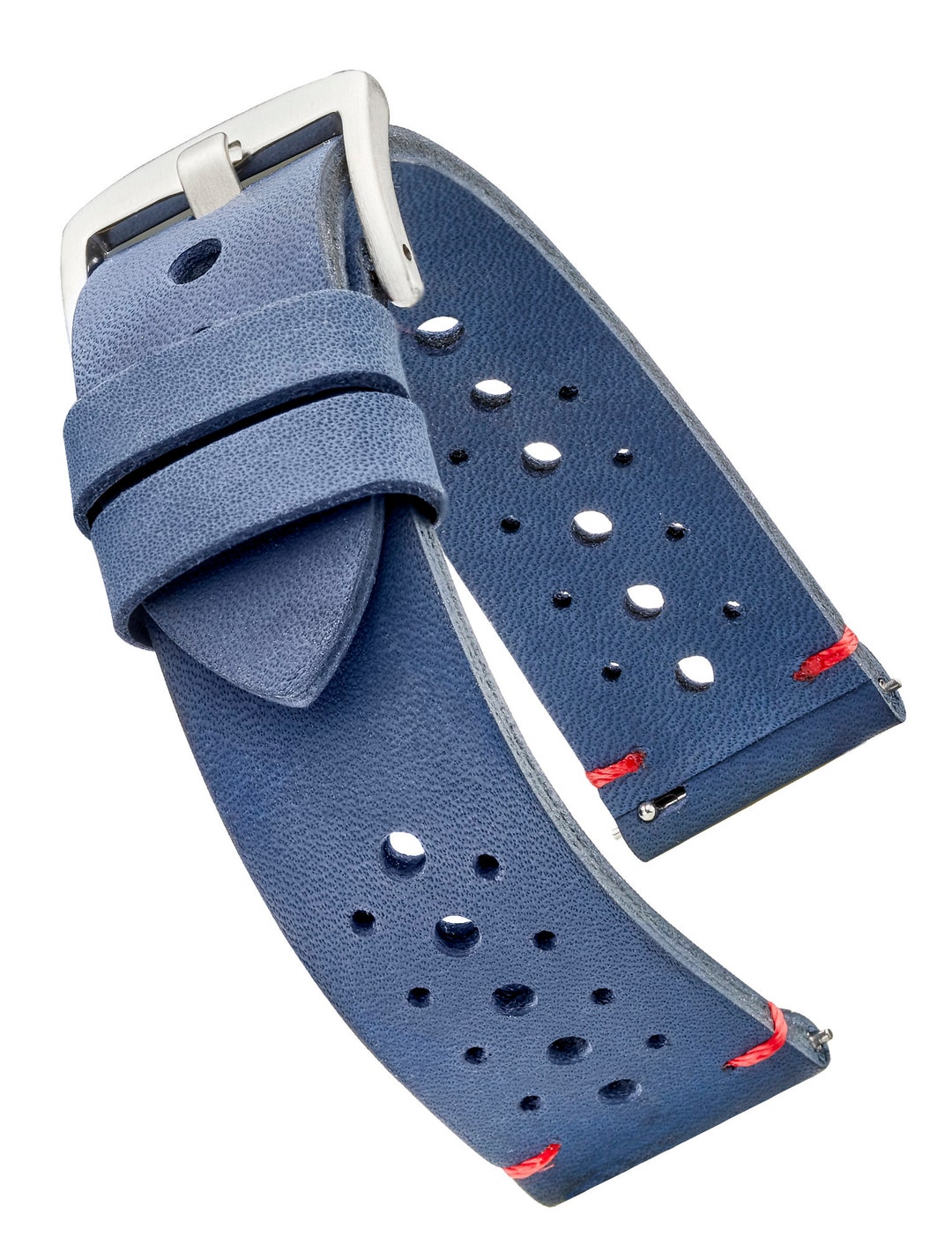 Genuine Vintage Leather Watch Band With Quick Release Spring Bars ...