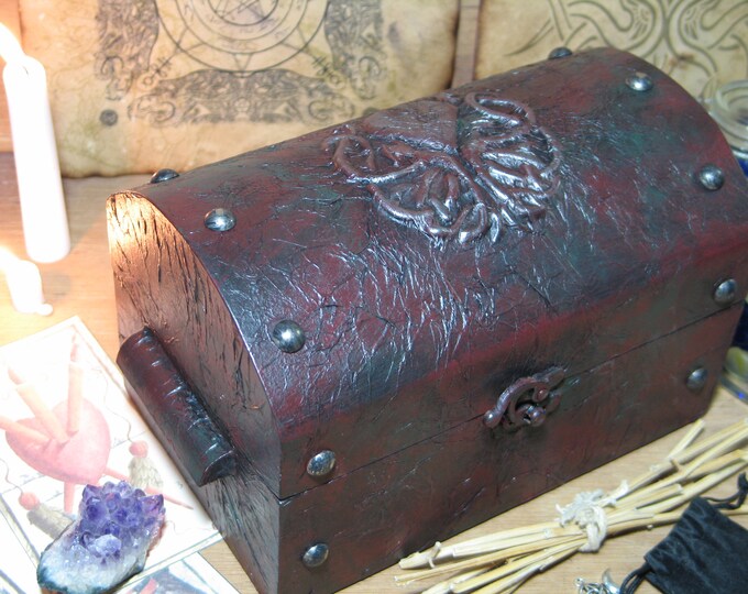 H.P. Lovecraft Cthulhu Deck Box Storage Box Chest Handmade - Etsy