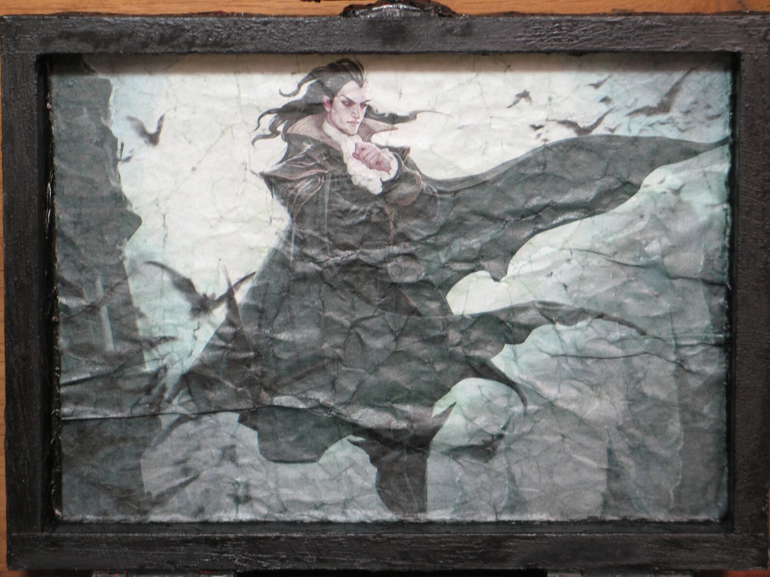 Trading Card Game, Deck Box, Handmade, Vampire, Aged Silver, Playing ...