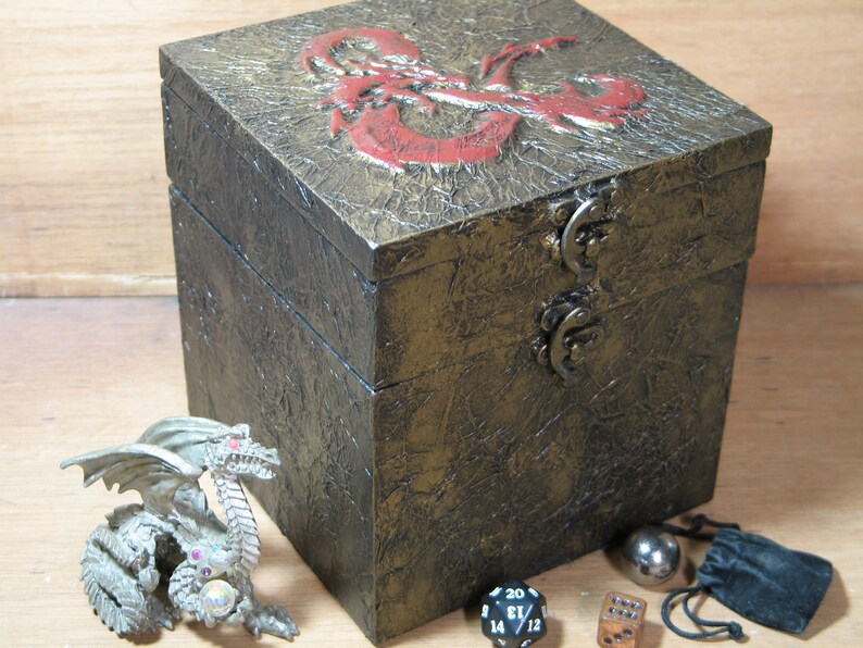 Dragons Handmade, Wooden, Deck Box, Trading Card Game, Dungeons ...