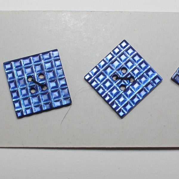 Blue Glass Buttons - Etsy