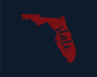 Florida State Decal - Etsy