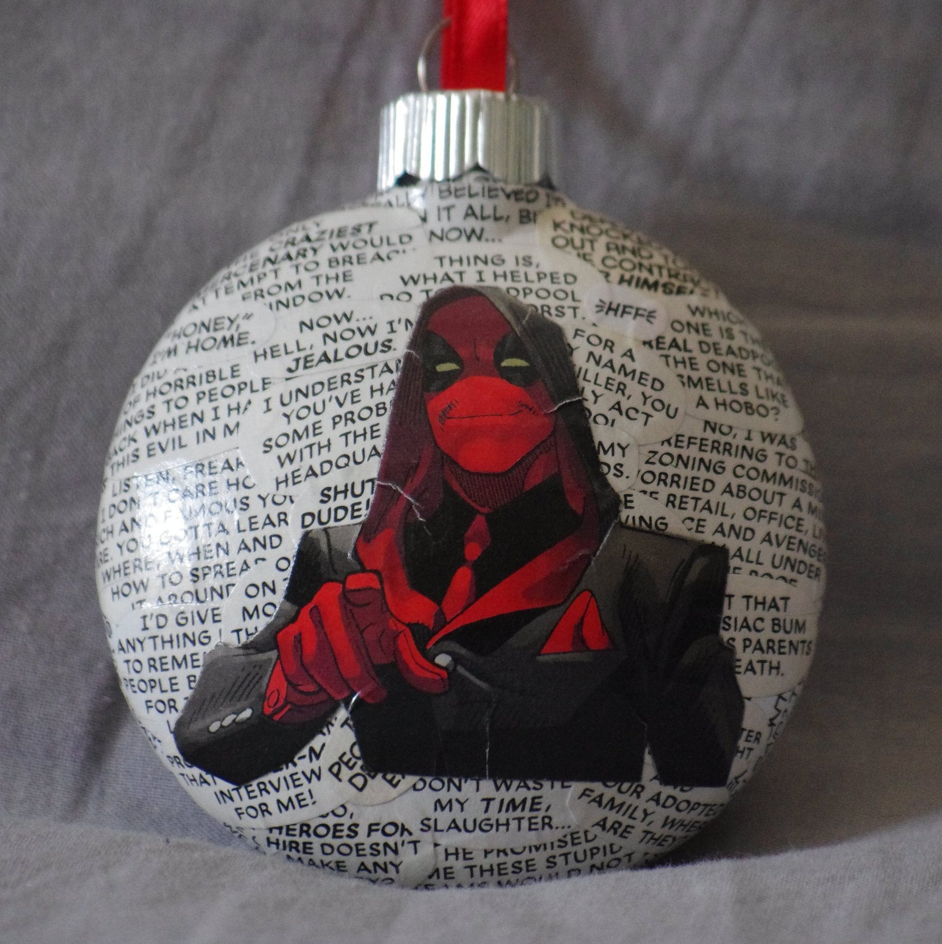 Deadpool Speech Bubble Christmas Ornament - Etsy
