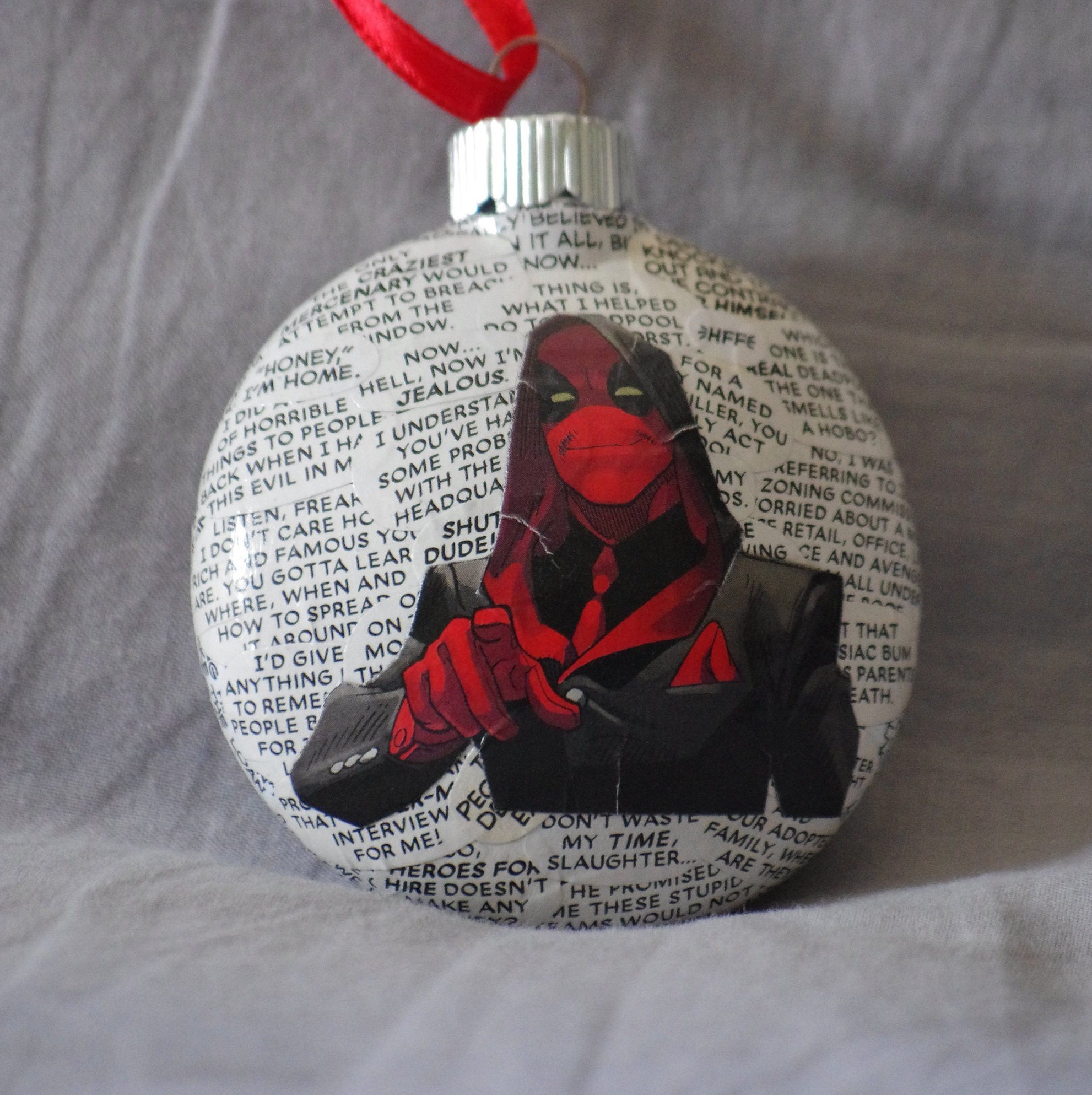 Deadpool Speech Bubble Christmas Ornament - Etsy