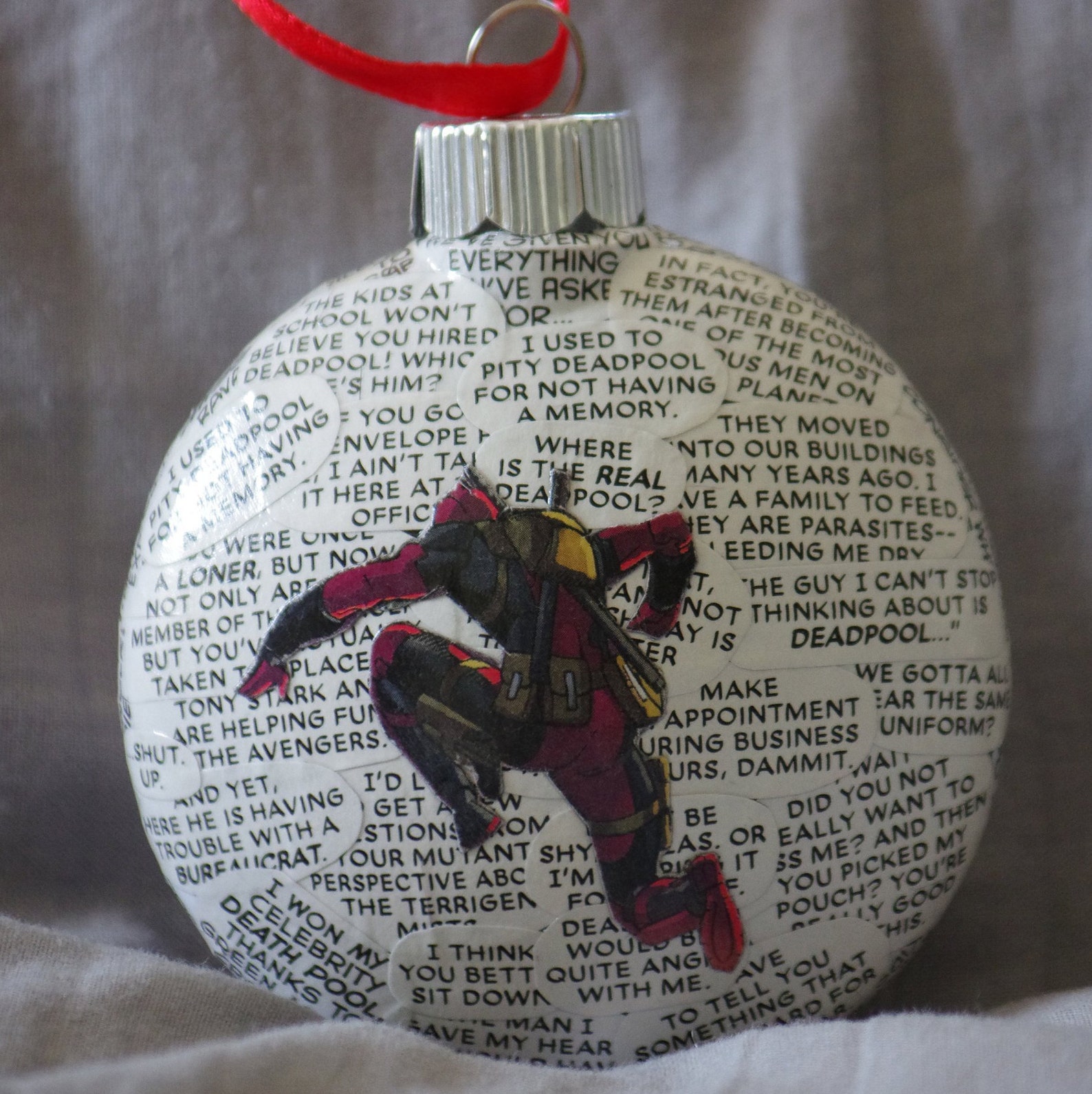 Deadpool Speech Bubble Christmas Ornament - Etsy