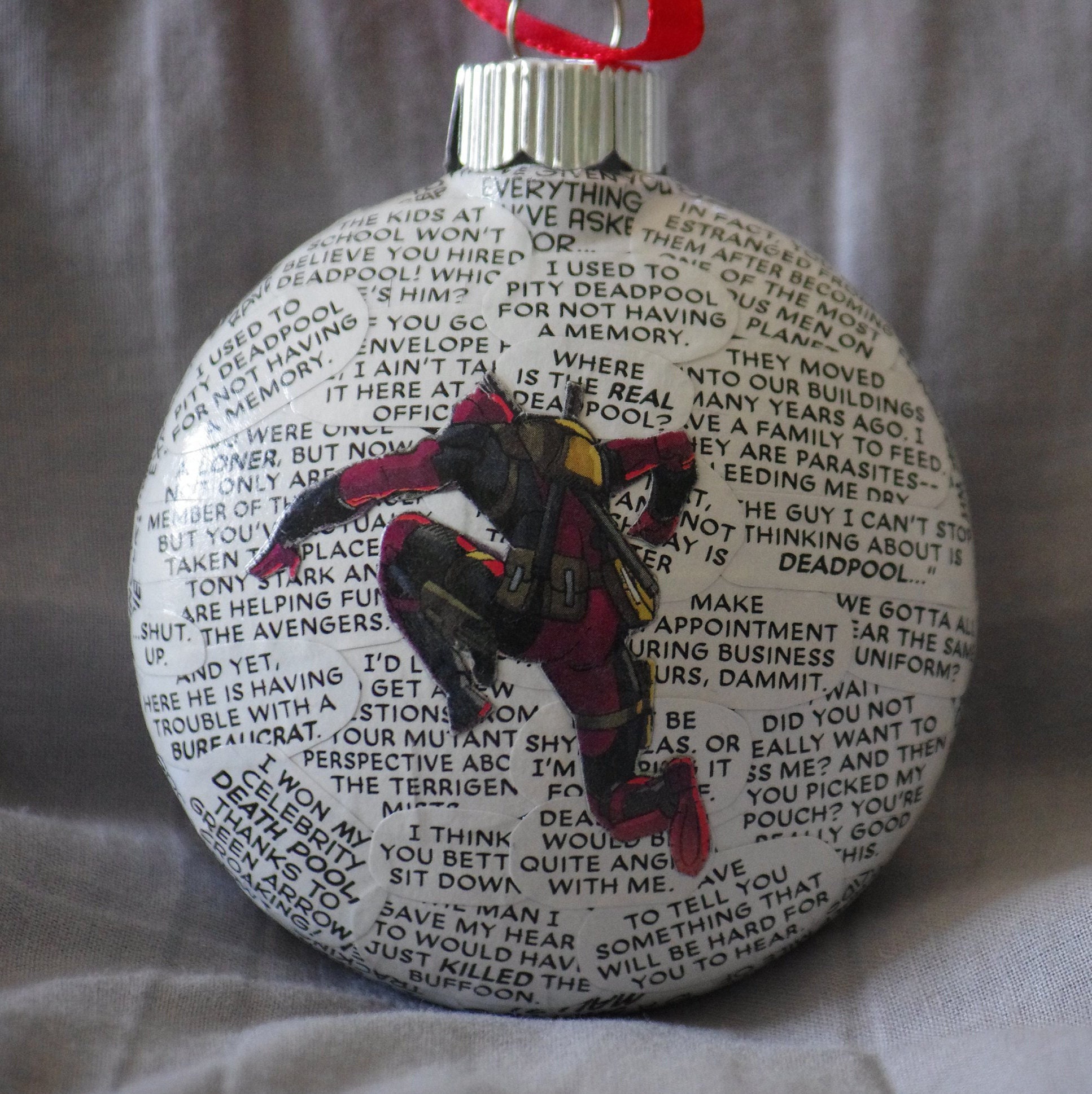 Deadpool Speech Bubble Christmas Ornament - Etsy