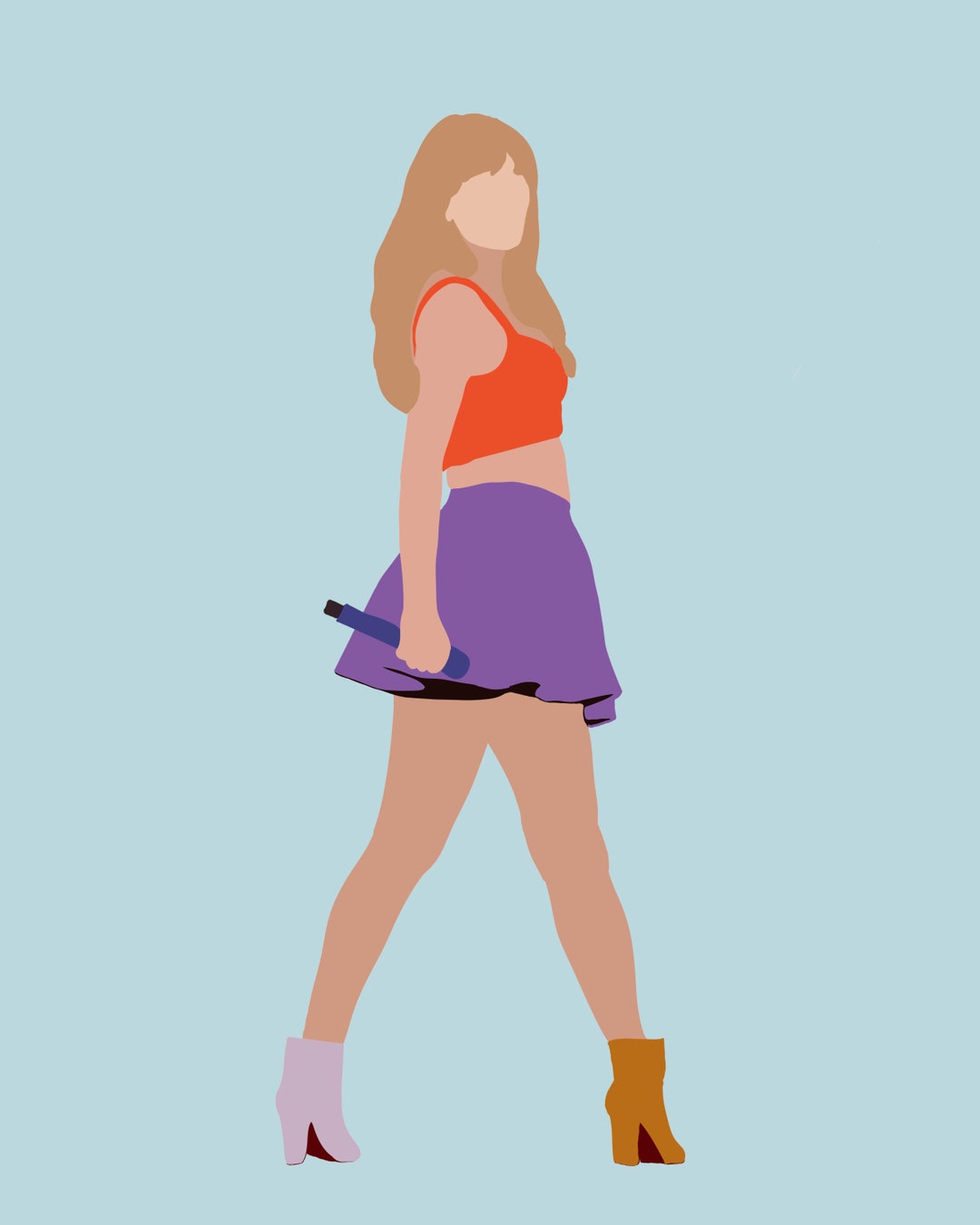 Taylor Swift Faceless Portrait - Etsy