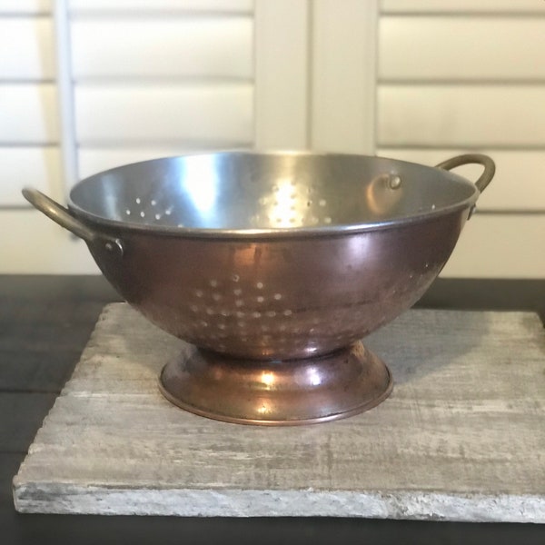 Copper Colander - Etsy