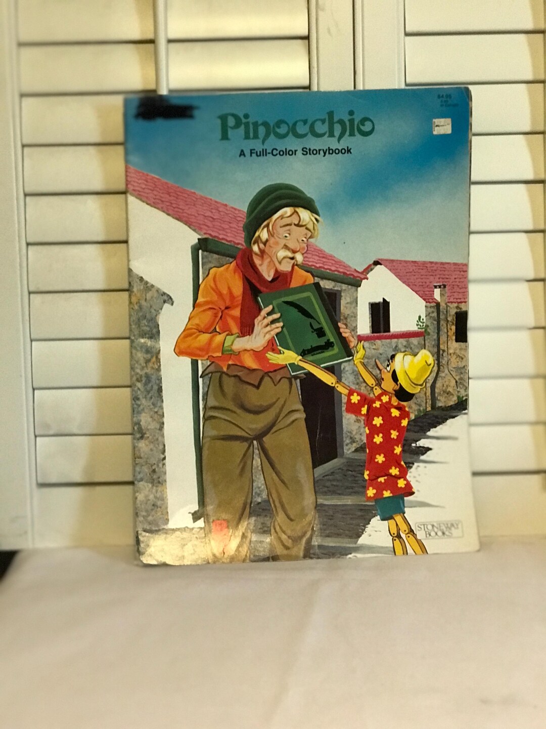 Bookchildrens 1988 Pinocchio Full Color Storybook Size 19” X 14.” Book ...