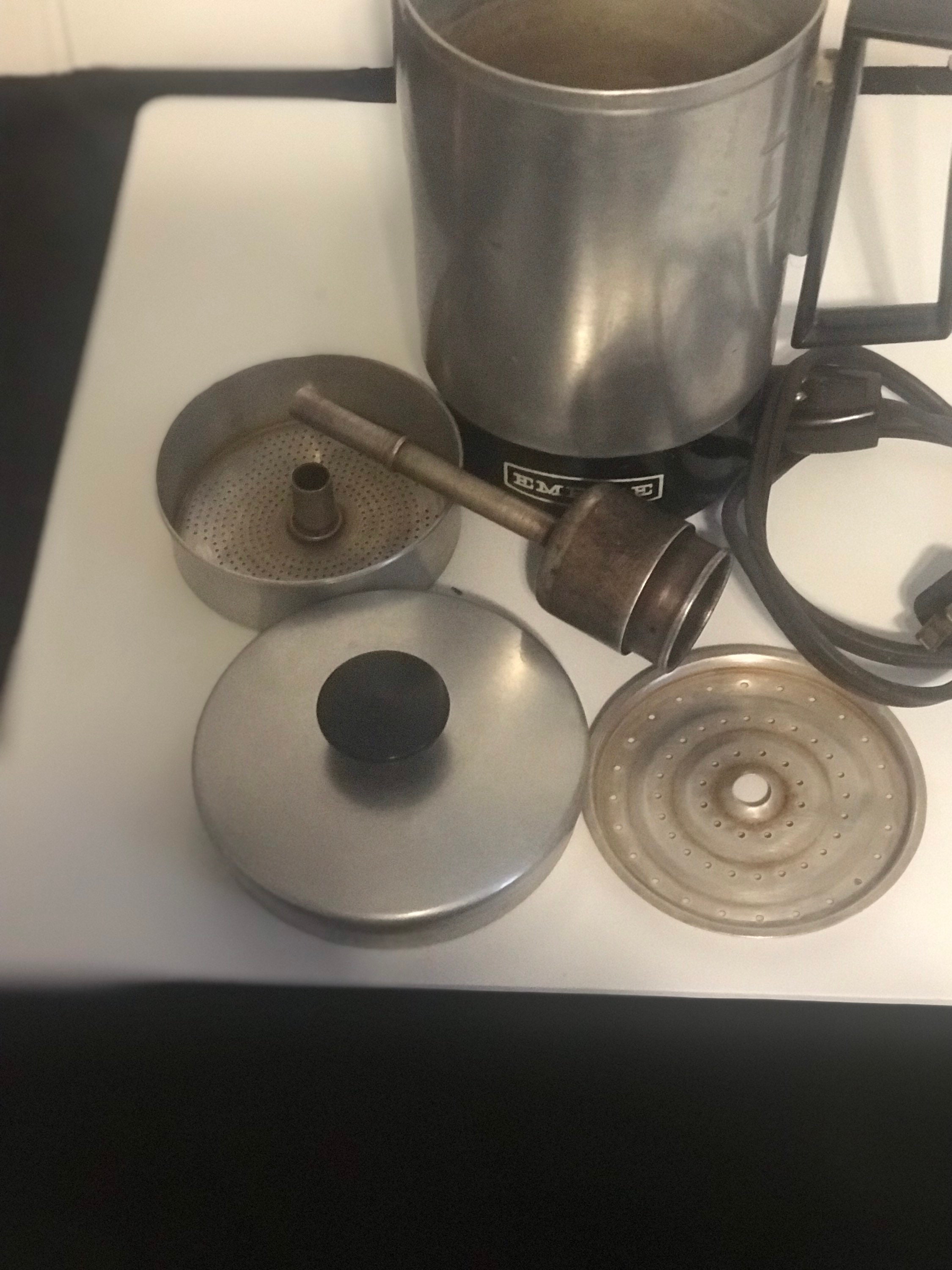 Vintage Empire 4 Cup Percolator Coffee Maker Black Handle Aluminum Pot ...