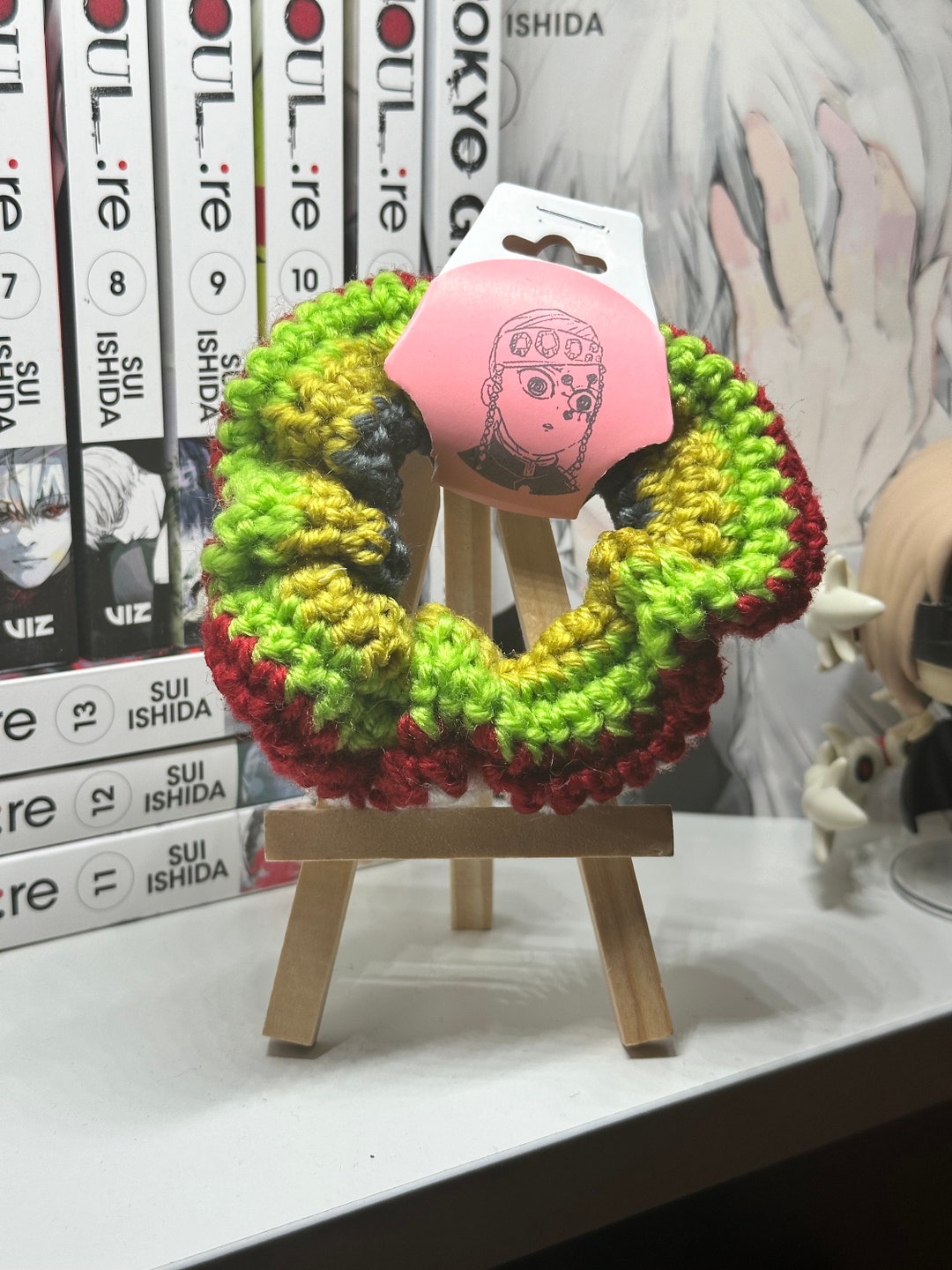 Crochet Anime Scrunchie Uzui Tengen Demon Slayer Hair Scrunchies ...