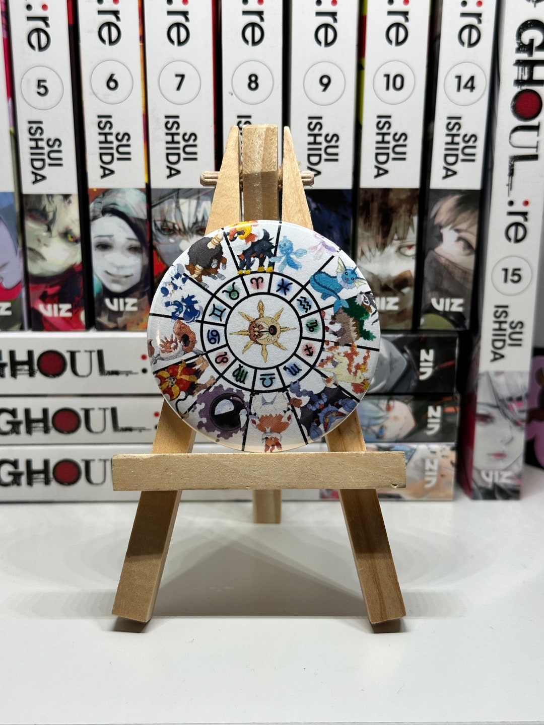 Anime 3 Button Pins Anime Pins Manga Buttons Pokemon Zodiac Anime Gifts ...