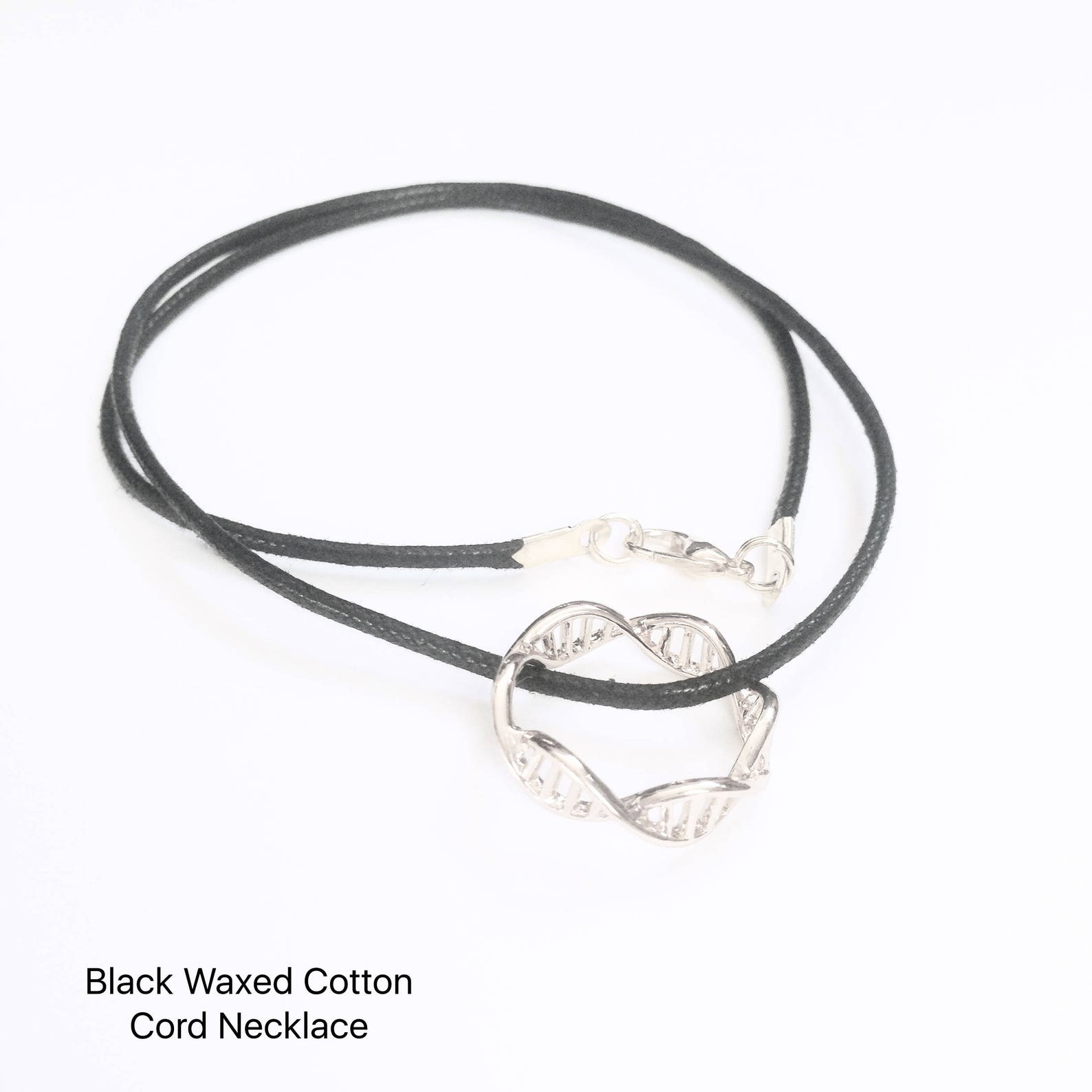 DNA Ring Necklace Set Gold Silver DNA Ring Necklace Science - Etsy