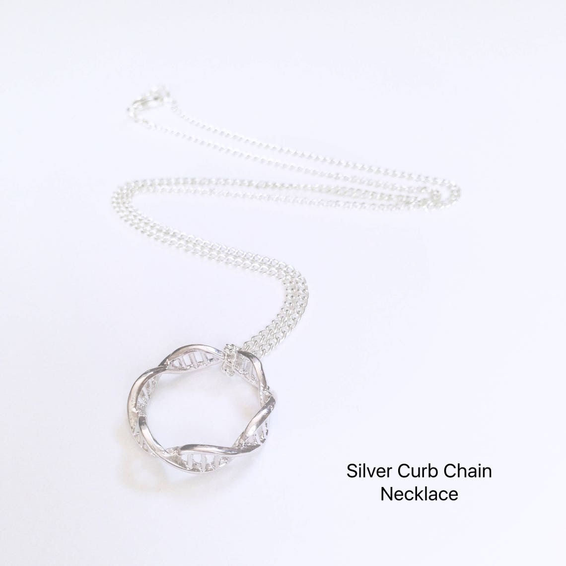 DNA Ring Necklace Set Gold Silver DNA Ring Necklace Science - Etsy