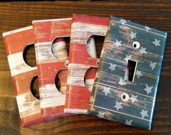 Rustic outlet cover | Etsy