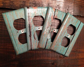 Rustic outlet cover | Etsy