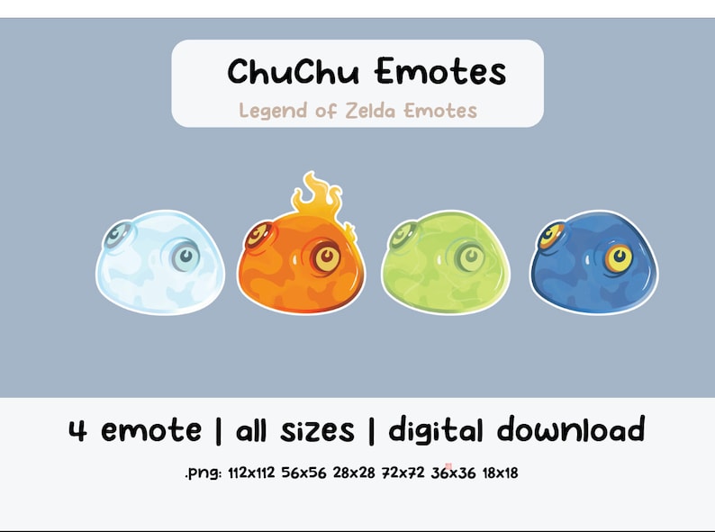Elemental Chuchus | Legend of Zelda Twitch Discord Emotes, Instant ...