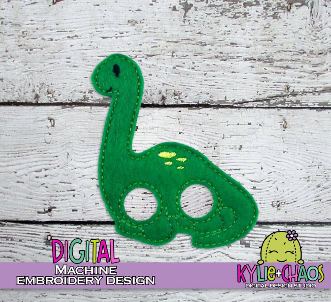 Brachiosaurus Dinosaur Finger Puppet Finger Walker Feltie Busy Book ...