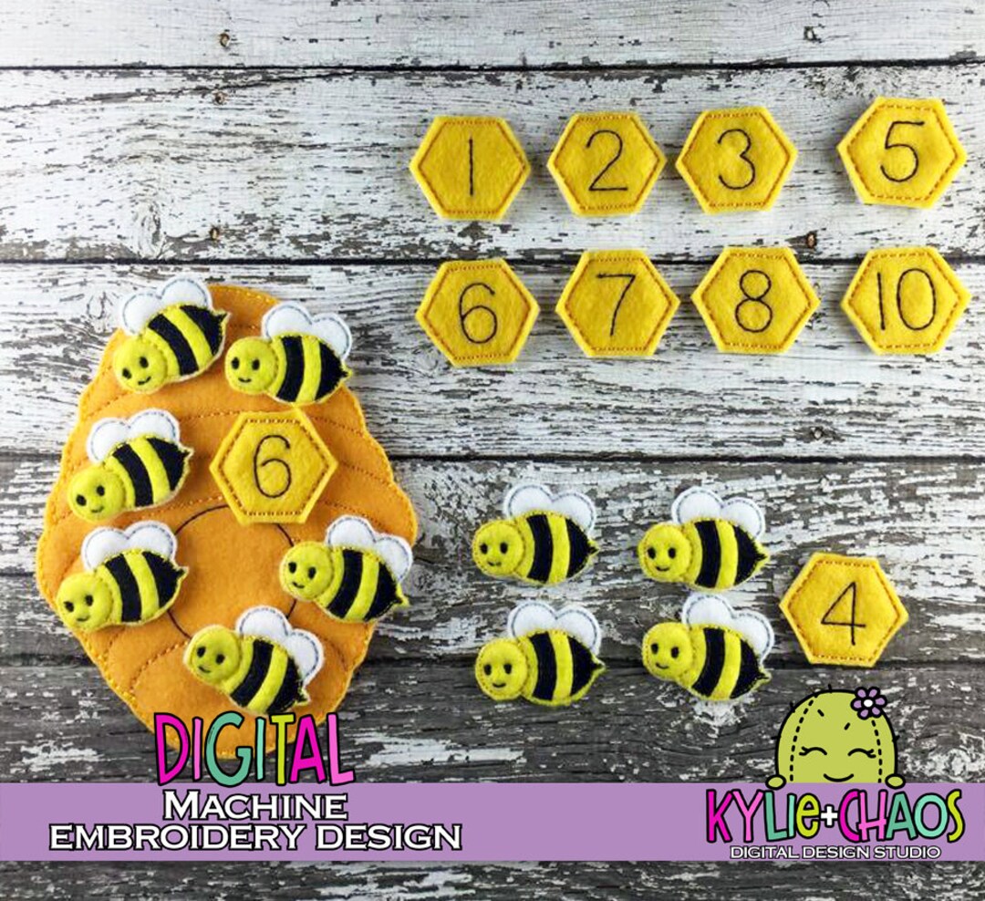 Beehive Counting Playset Learning Education in the Hoop ITH Machine ...