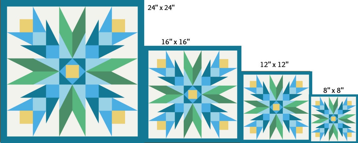 Blue Scottish Thistle Metal Barn Quilt, UV Resistant, Indoor Outdoor ...