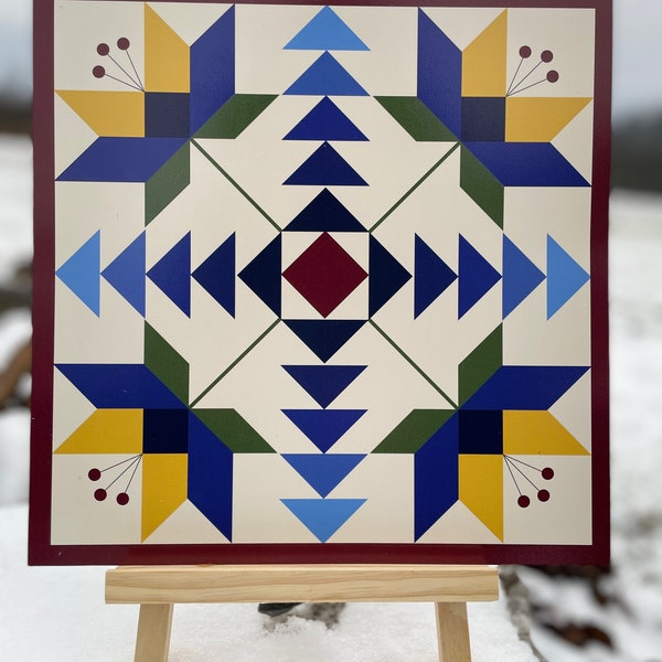 Blue Barn Quilt - Etsy