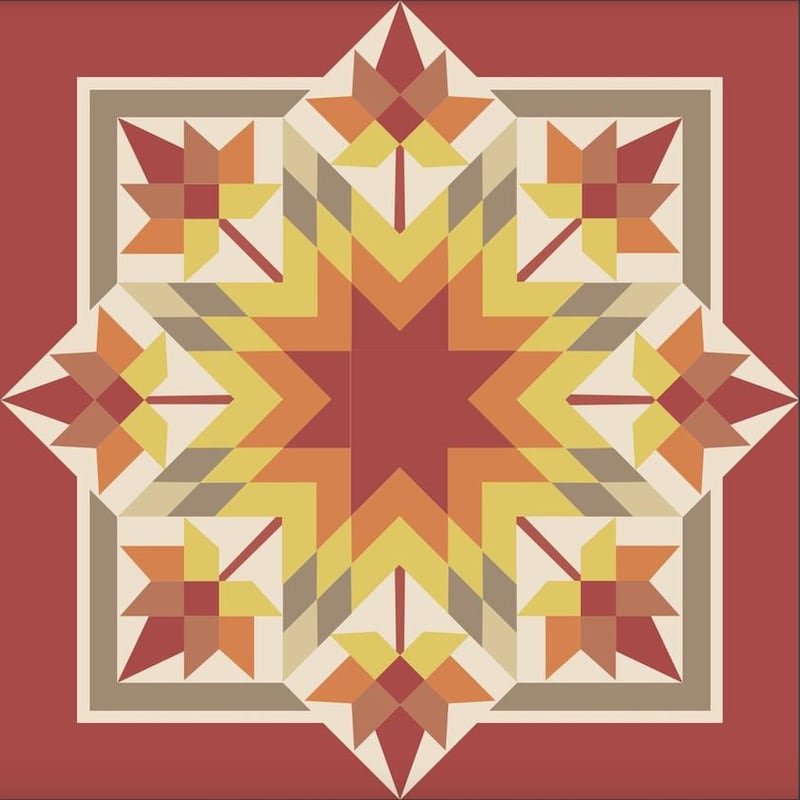 Maple Star Quilt - Etsy