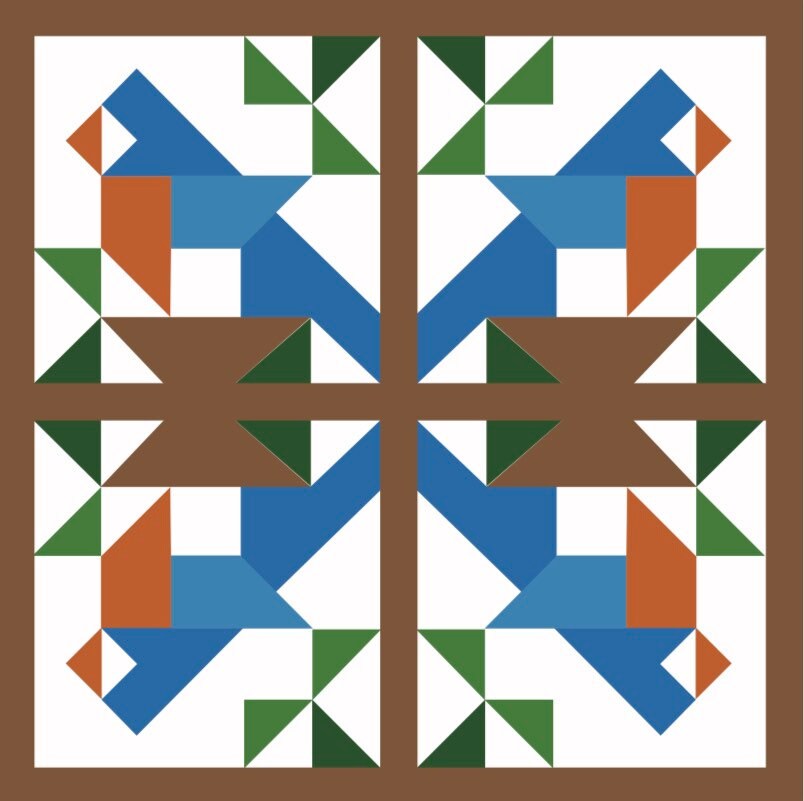 Bluebird Barn Quilt Print on Metal Indoor Outdoor Wall Decor - Etsy