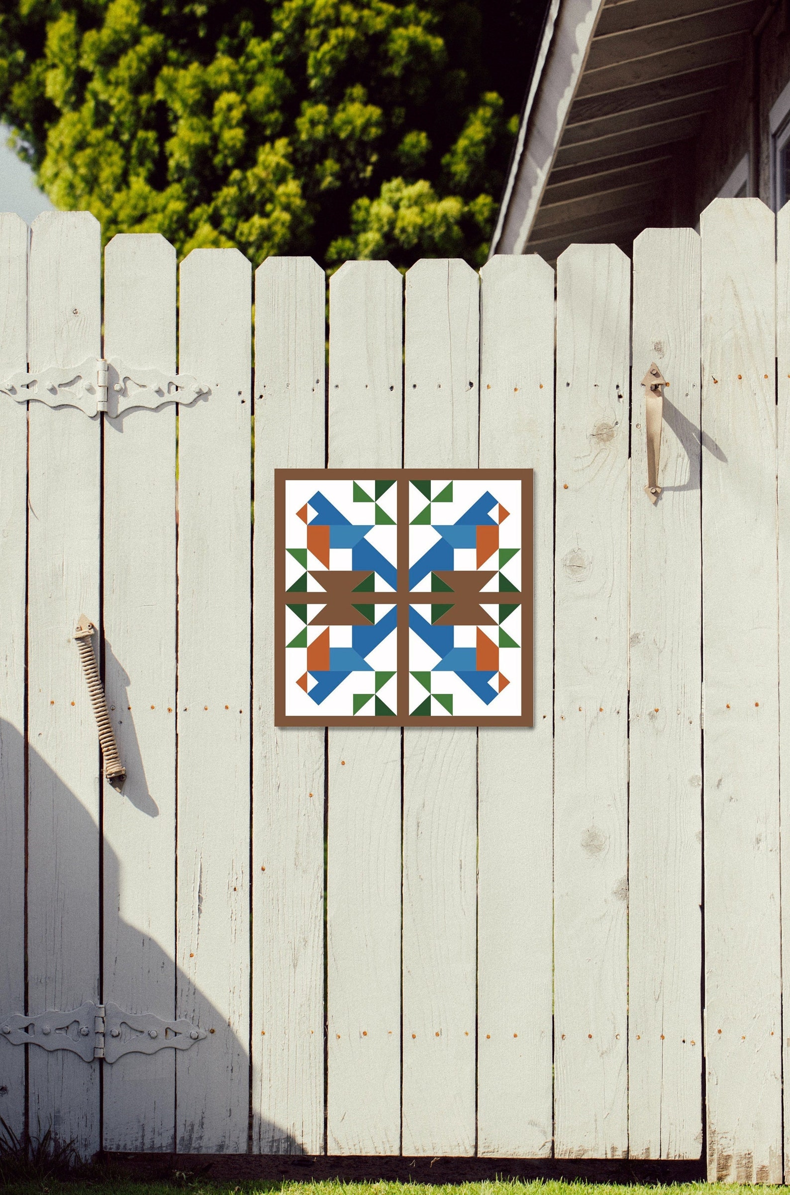 Bluebird Barn Quilt Print on Metal Indoor Outdoor Wall Decor - Etsy