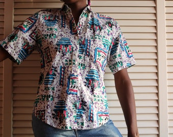 Geometric shirt | Etsy