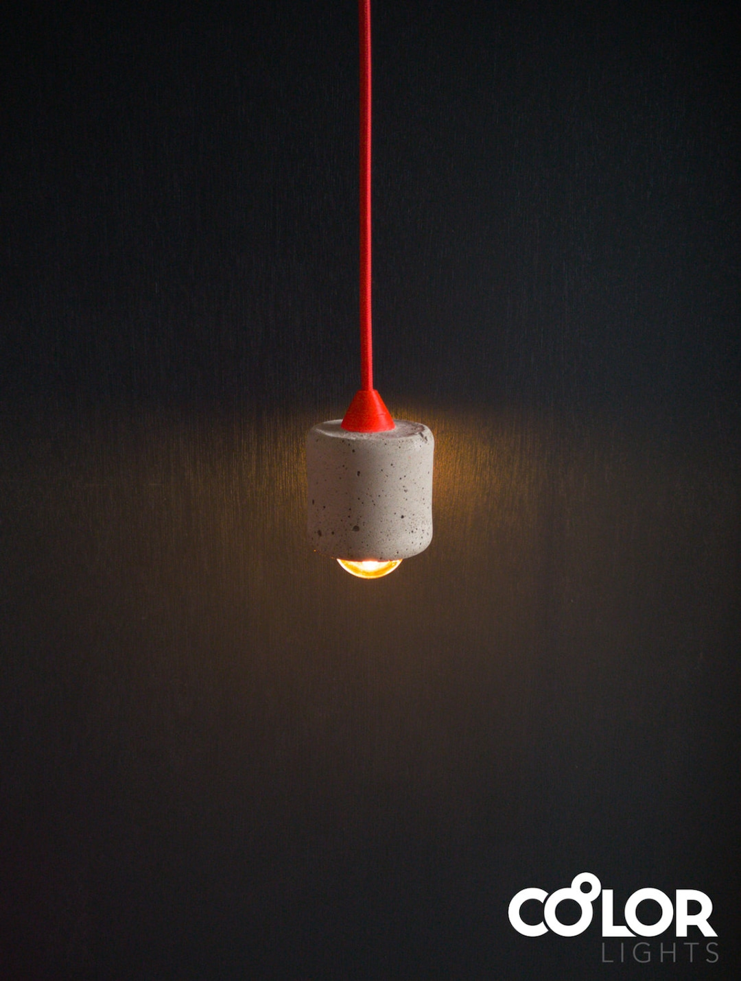 Colourful Concrete Pendant Light - Etsy