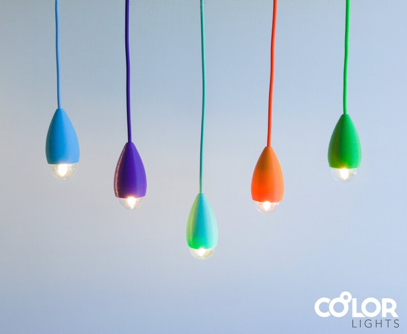 Custom Color Pendant Light - Etsy