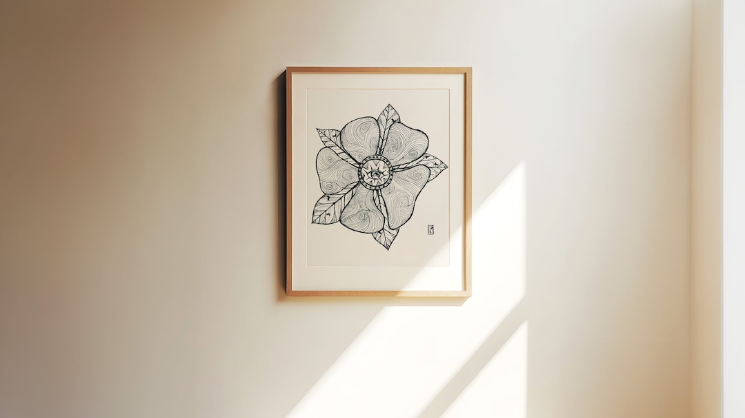 Interbeing Print, Mandala Flower Print, Meditation Print, Microcosm ...