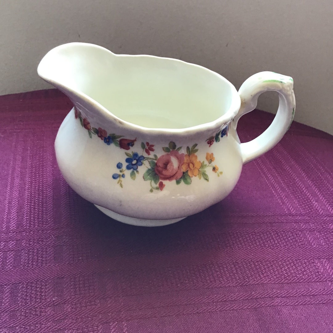Small Ceramic Jug/ Floral Design/ Grindley Creampetal - England/vintage ...