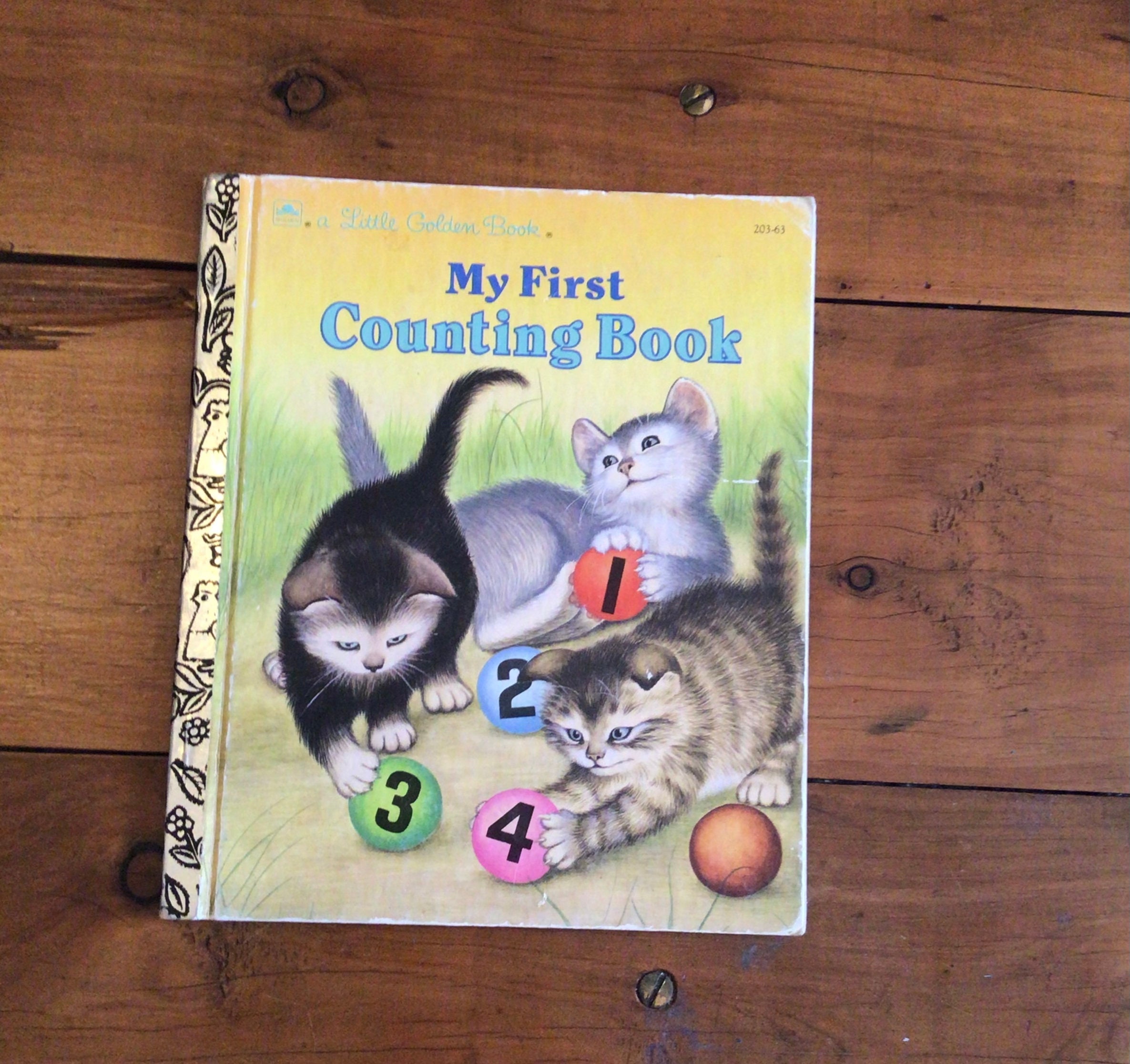 Vintage Little Golden Book My First Counting Book/ Animals - Etsy Israel